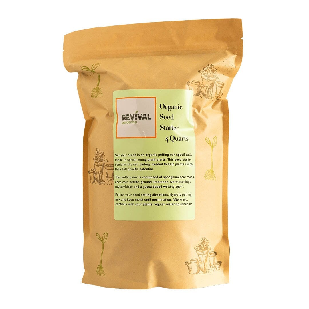 Seed Starter Potting Mix - Microbially Active Soil, 4 & 12 Quarts - Etsy