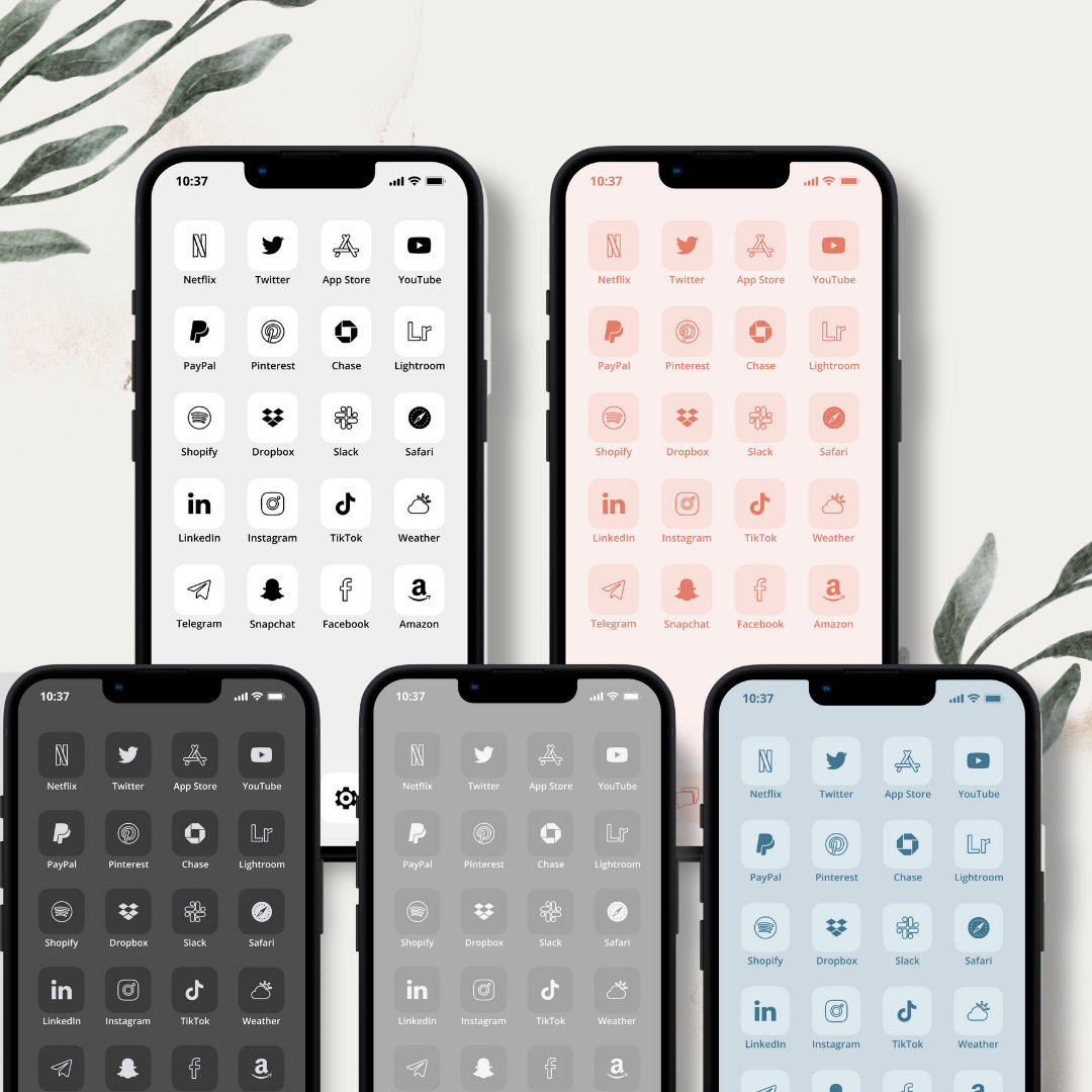 600000+ Minimal High Resolution Ios Icons Pack Mega Bundle | iPhone IOS ...