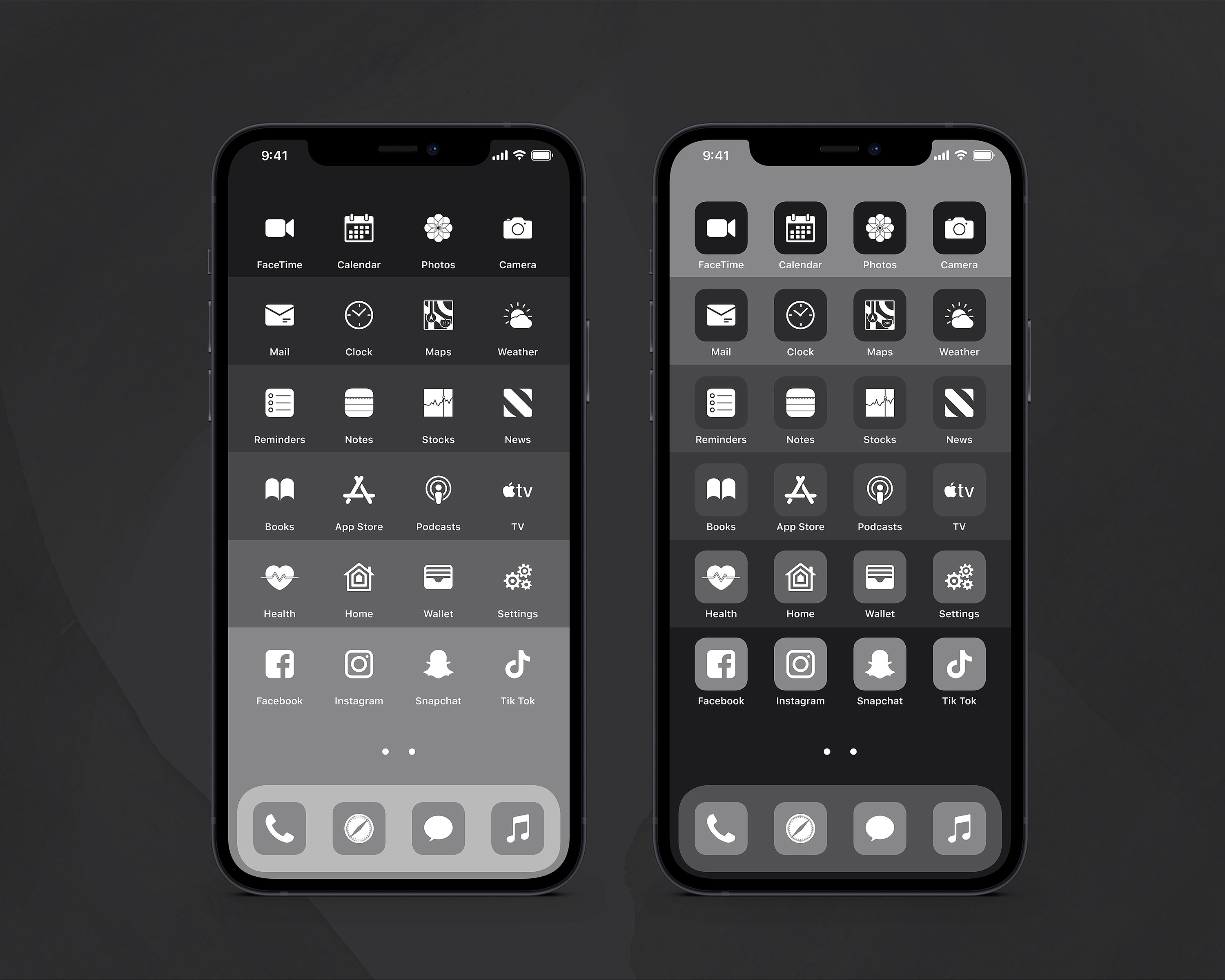 Minimalist Dark Grey iPhone Ios 14 Ios 15 App Icons Pack | Grey ...