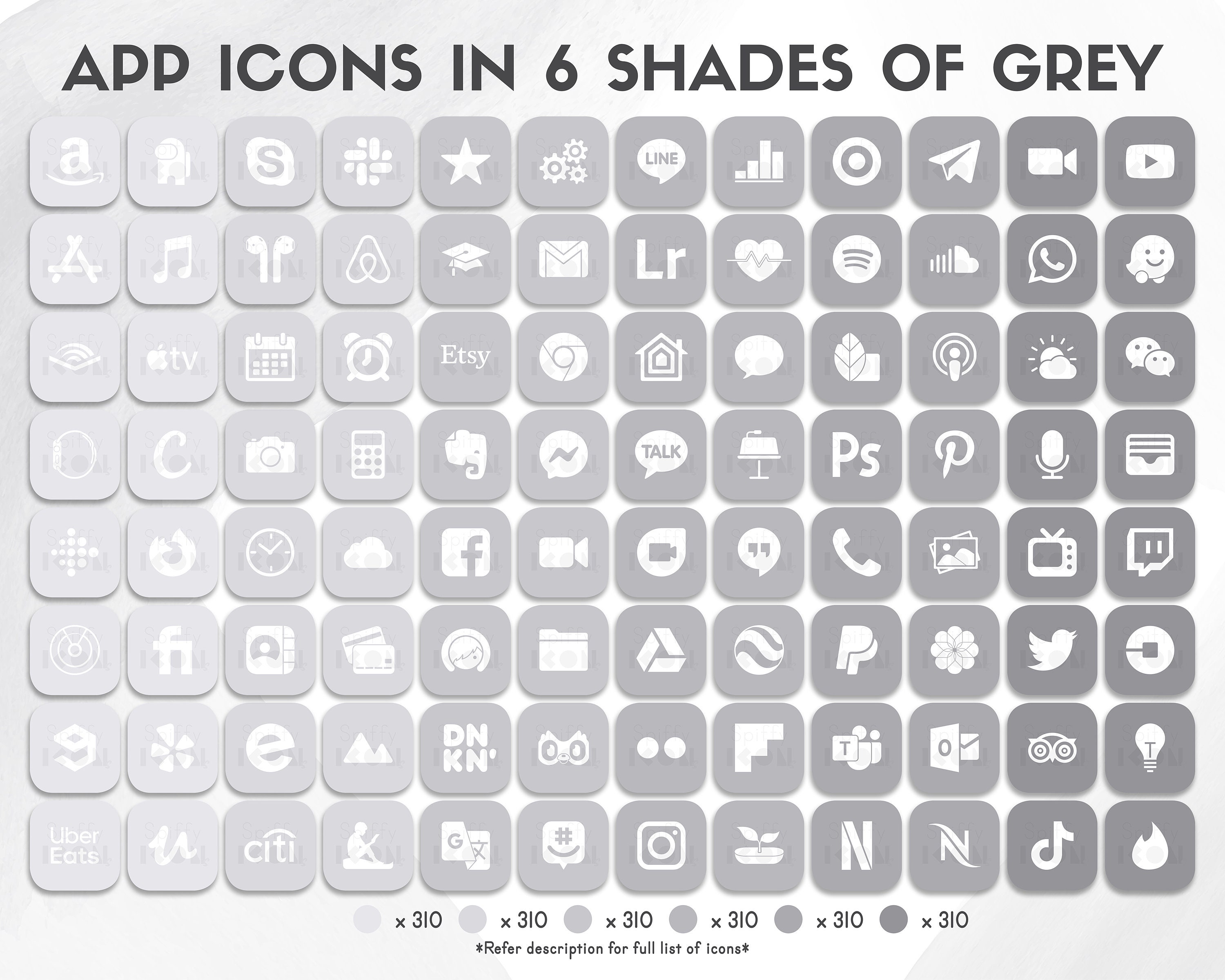 Minimalist Light Grey iPhone Ios 14 Ios 15 App Icons Pack Grey ...