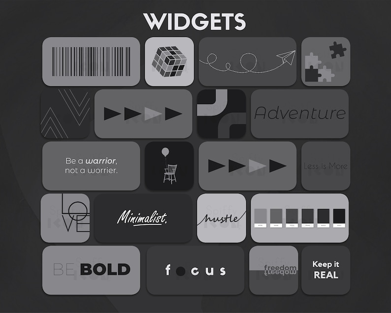 Minimalist Dark Grey iPhone Ios 14 Ios 15 App Icons Pack | Grey ...