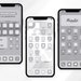 Minimalist Light Grey iPhone Ios 14 Ios 15 App Icons Pack Grey ...