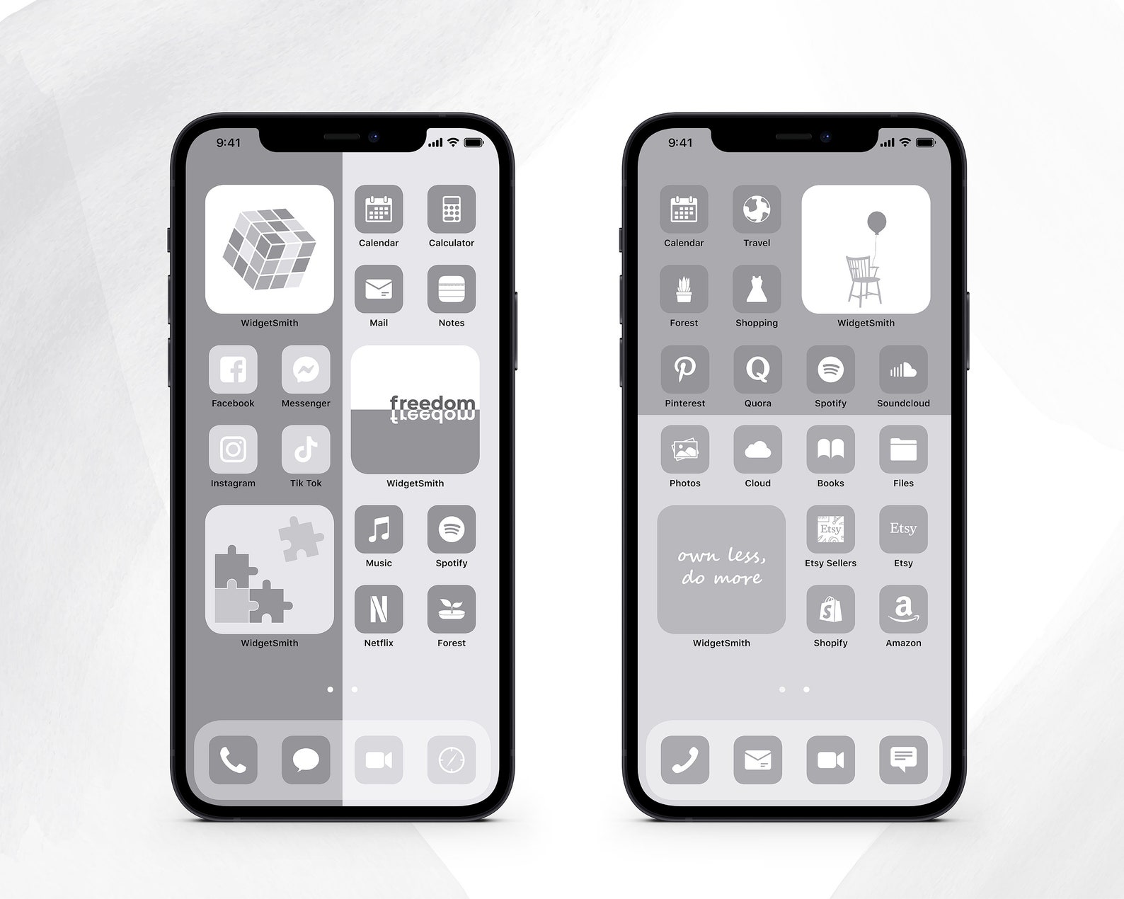 Minimalist Light Grey iPhone Ios 14 Ios 15 App Icons Pack | Grey ...