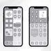 Minimalist Light Grey iPhone Ios 14 Ios 15 App Icons Pack | Grey ...