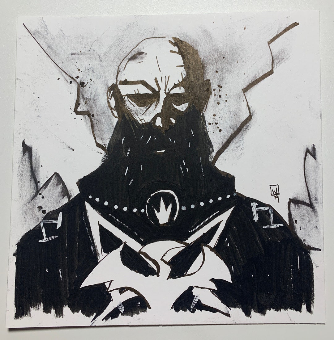 Rasputin, 6x6 Original Ink Drawing - Etsy