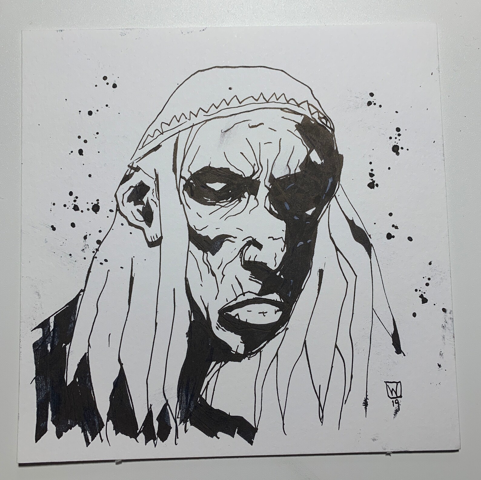 Baba Yaga 6x6 Original Ink Drawing - Etsy