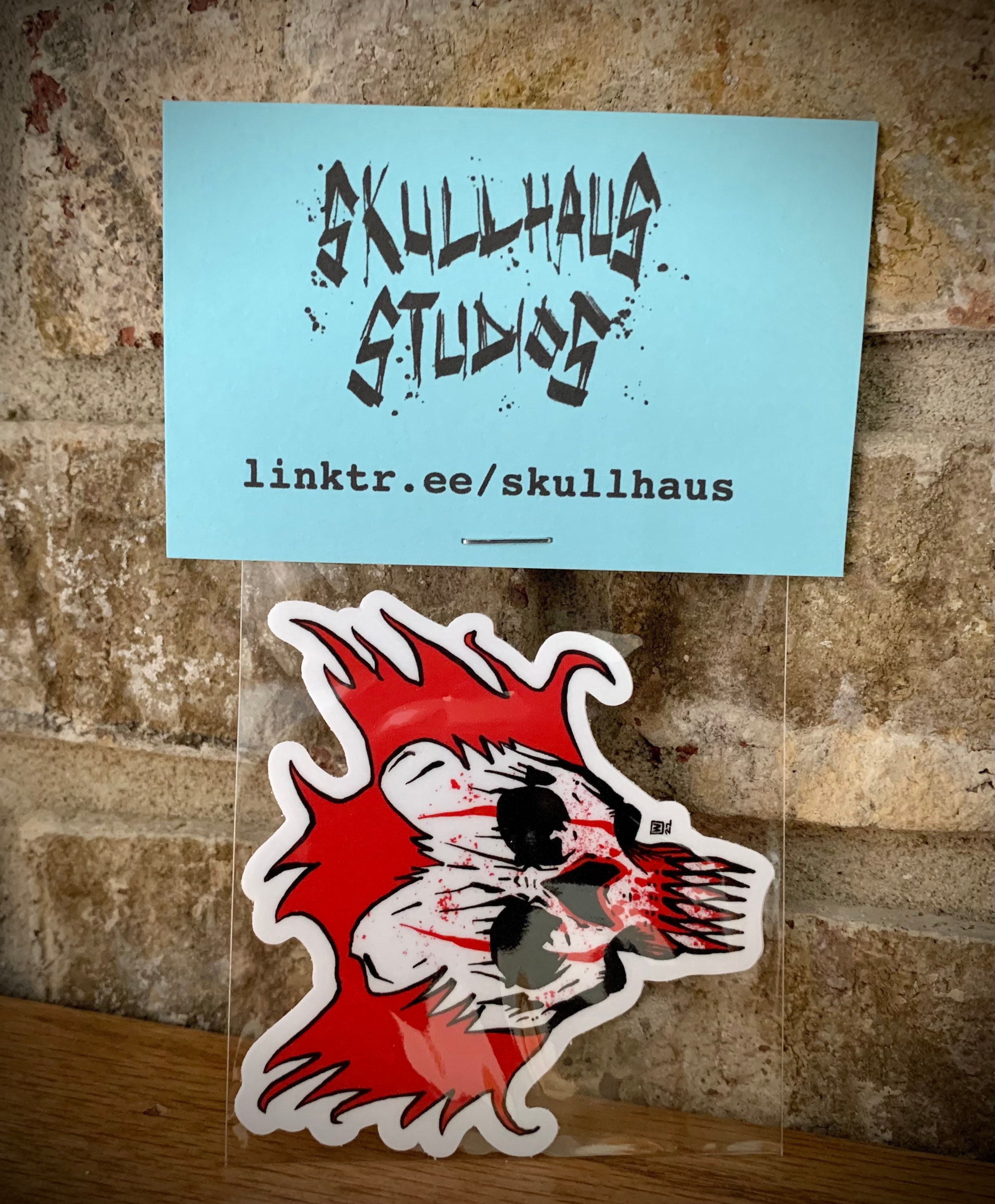 Pennywise Skull Sticker - Etsy