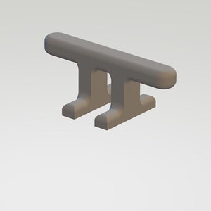 A Set of Large 10 Cleats for a Model Boat From 3dclever (33mm Long ...