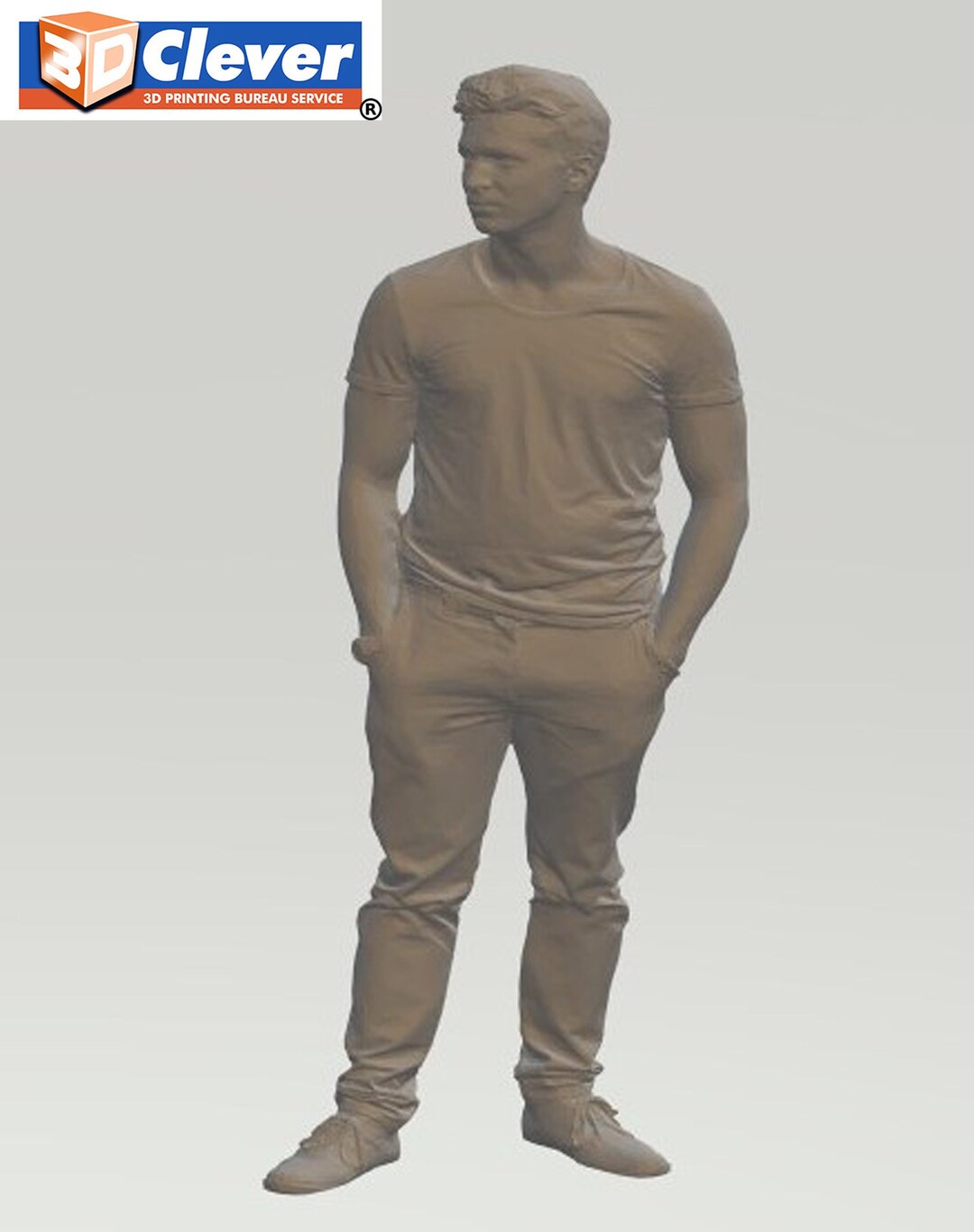 Highly-detailed Model Figure Man Standing 02 35mm Made by 3dclever ...