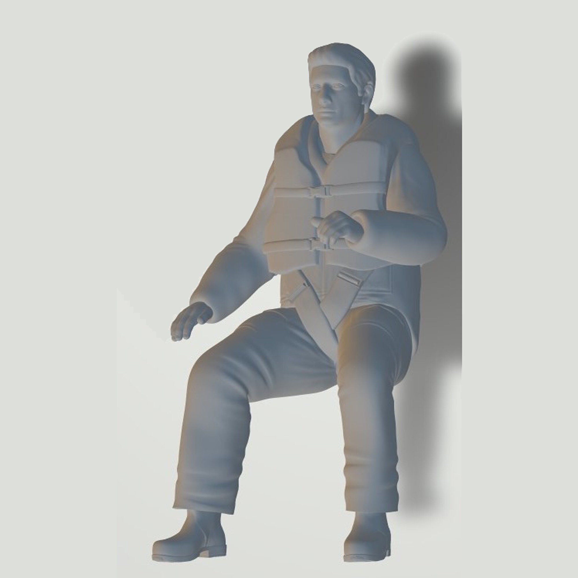 Architectural Model Figures 1:76 Scale Boat Helmsman Made by - Etsy