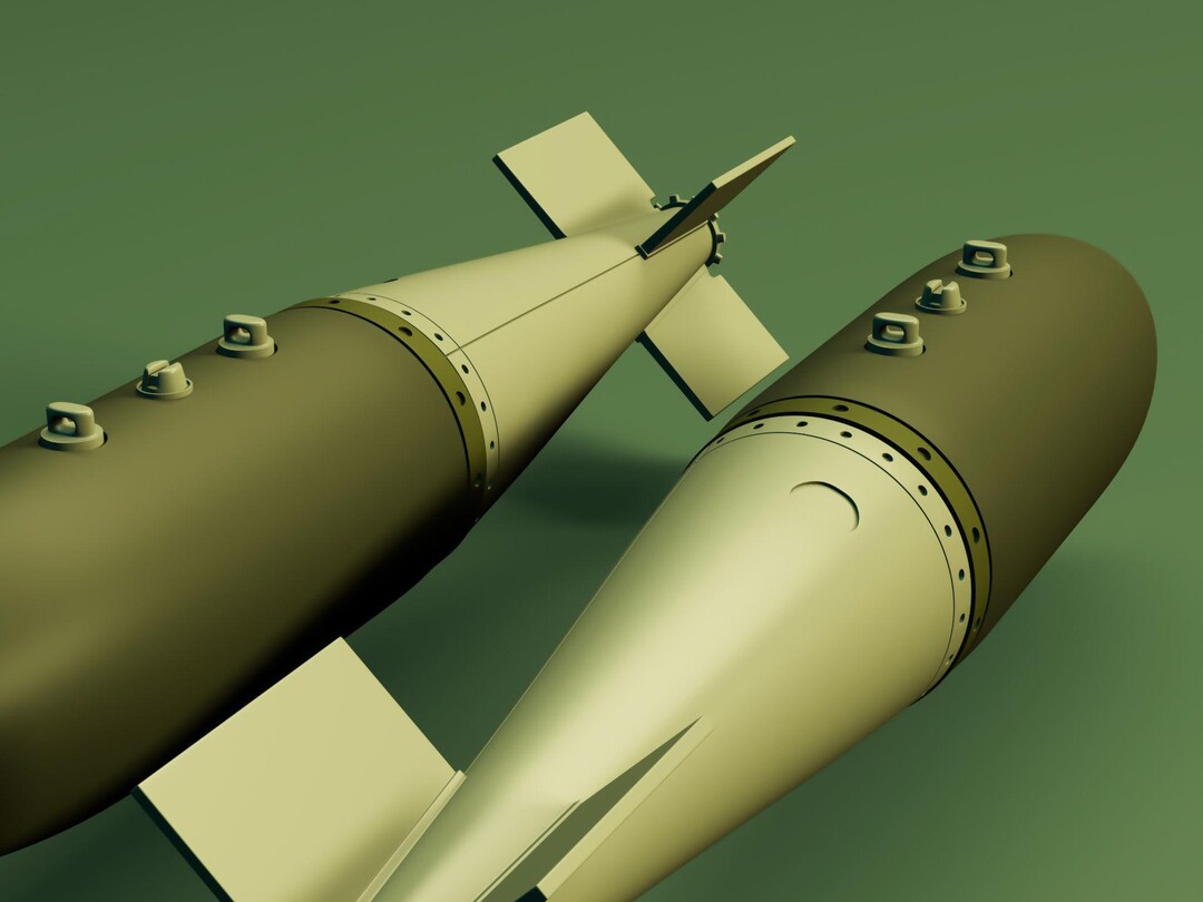 1/72 Scale Atomic Bomb Replica (100mm, Unpainted Model Plane Accessory ...