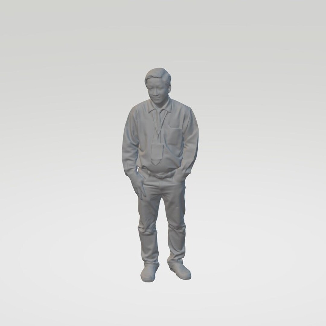 Highly-detailed Model Figure of a Man Standing G Gauge 1:24 Scale (70mm ...