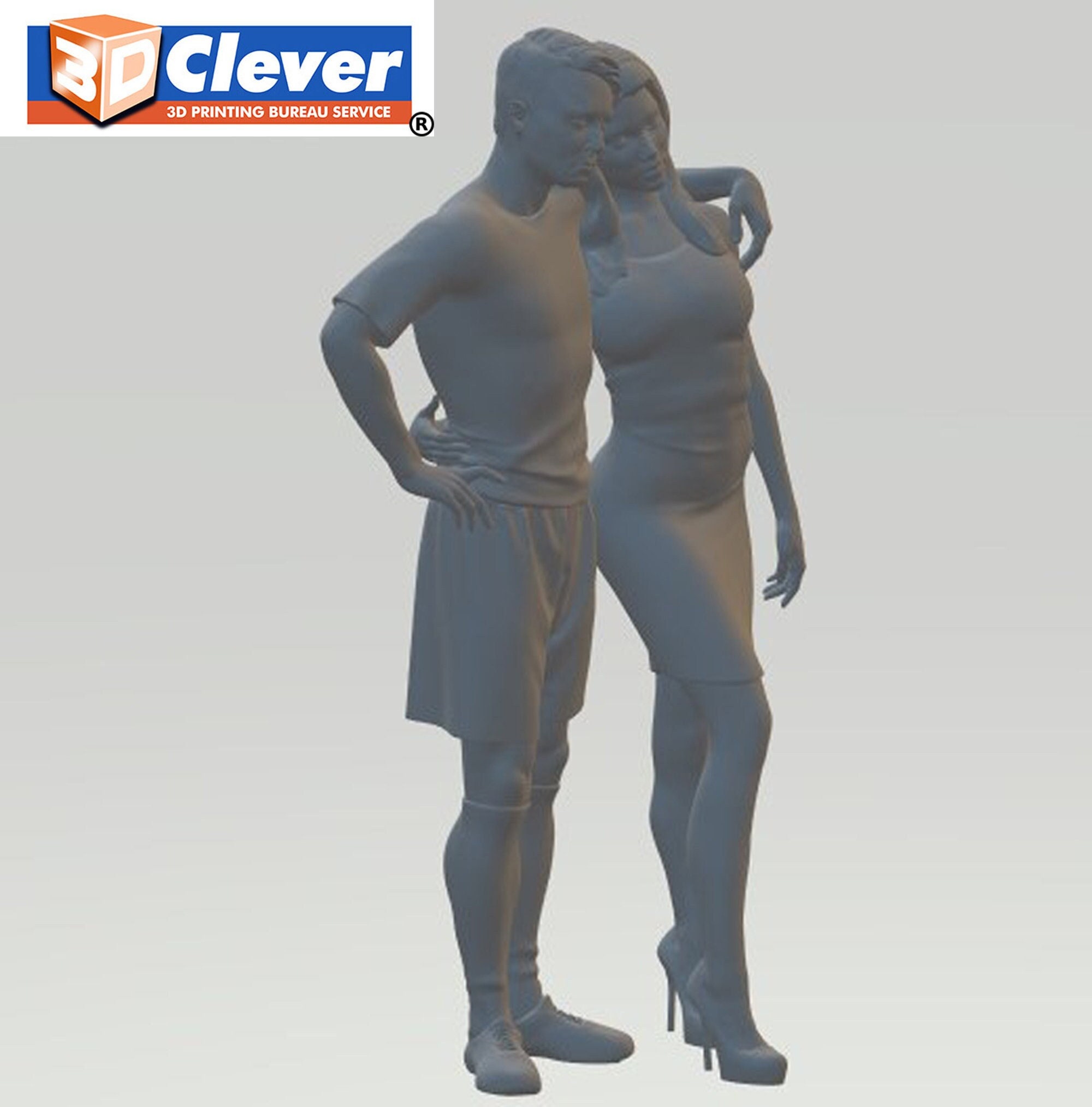 Architectural Model Figures 1:76 Scale, Footballer and His Wife, Made ...