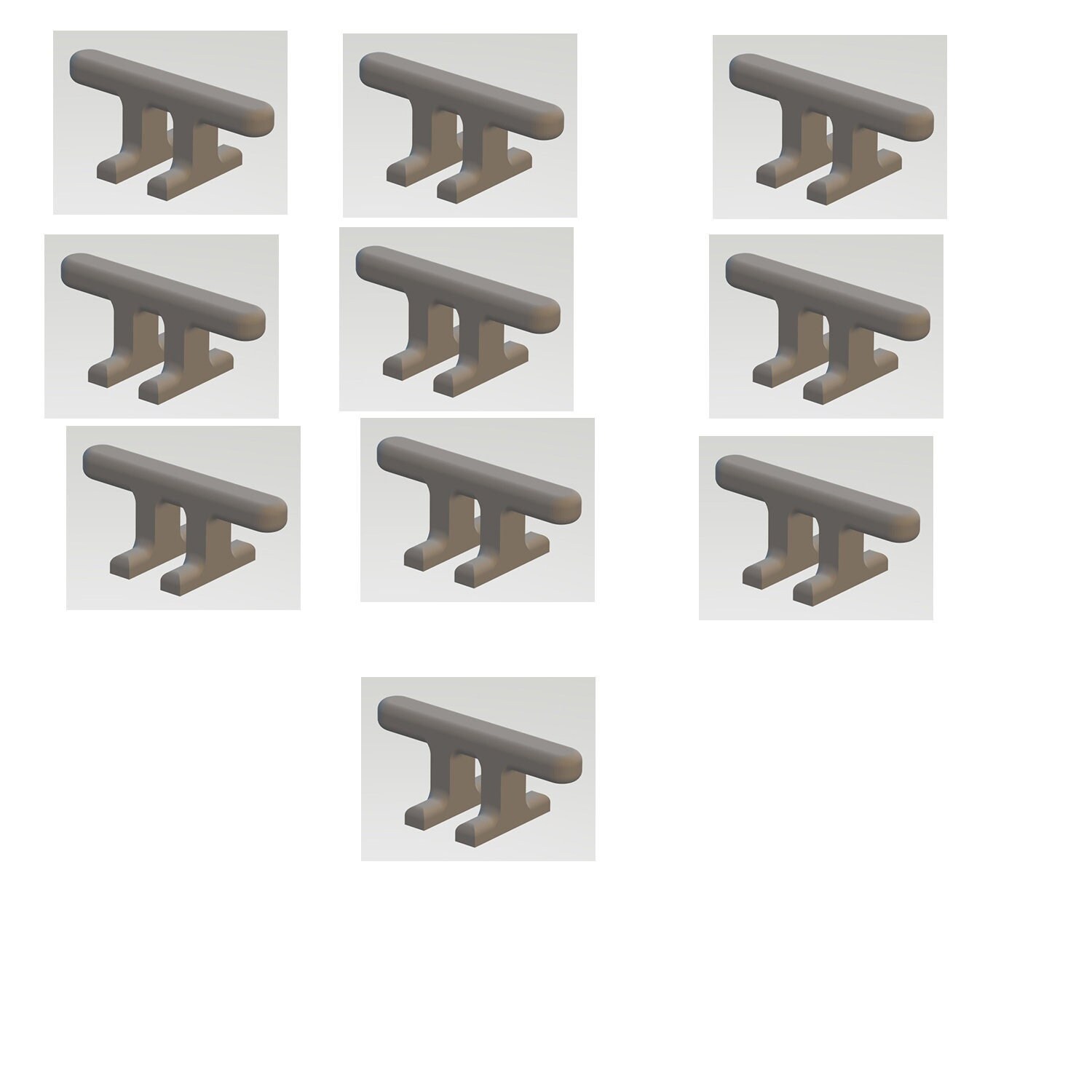 A Set of 10 Cleats for a Model Boat From 3dclever 25mm Long - Etsy Canada