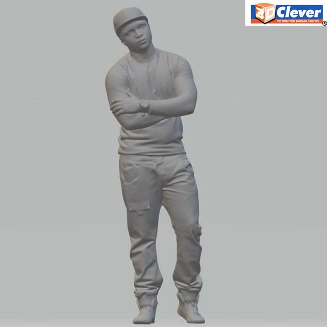 Highly-detailed Model Figure of a Boy in a Base Ball Cap 70 Mm High ...