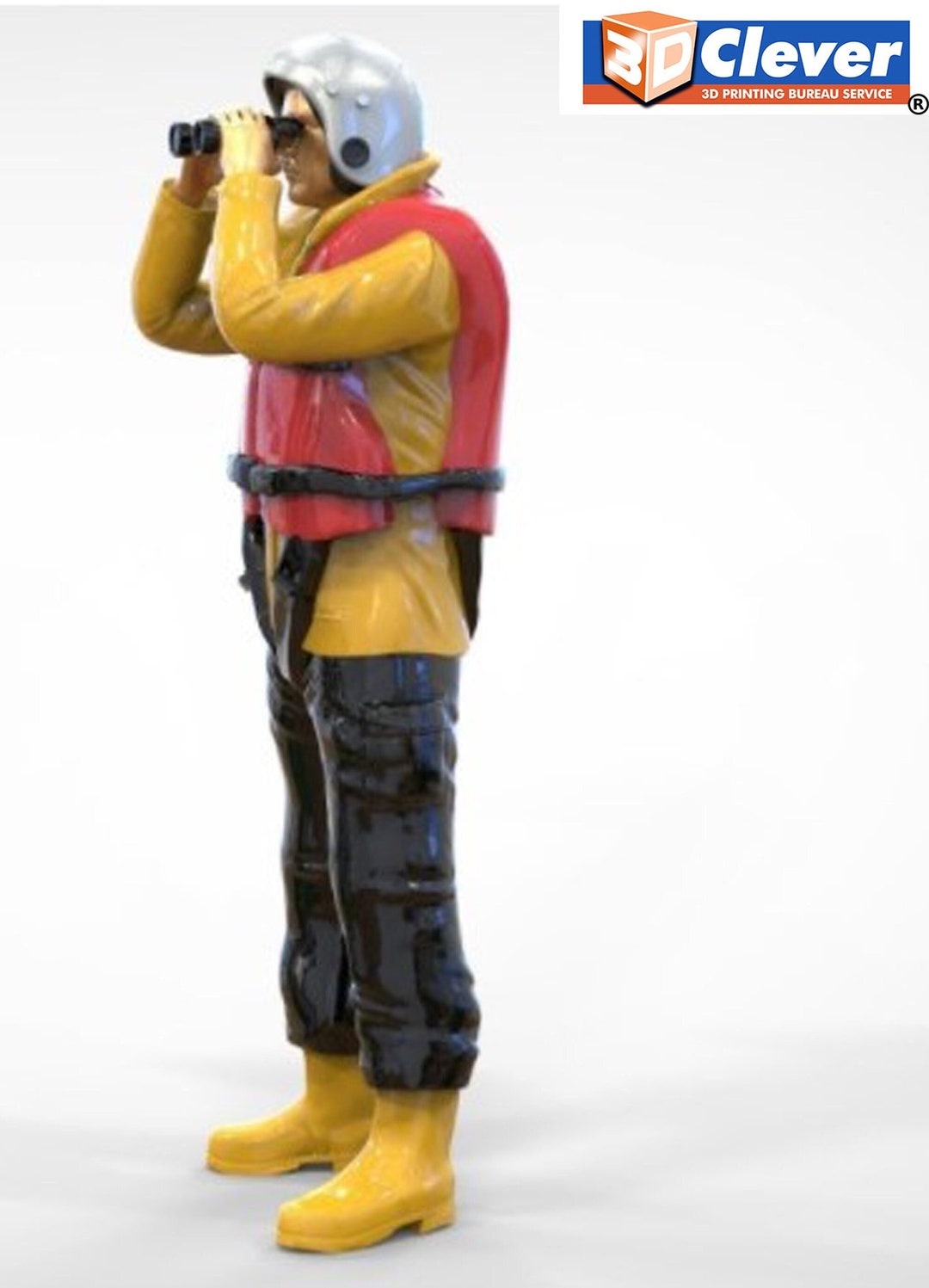 Highly-detailed Model Figure of a RNLI Crewman on Lookout (25mm) 00 ...