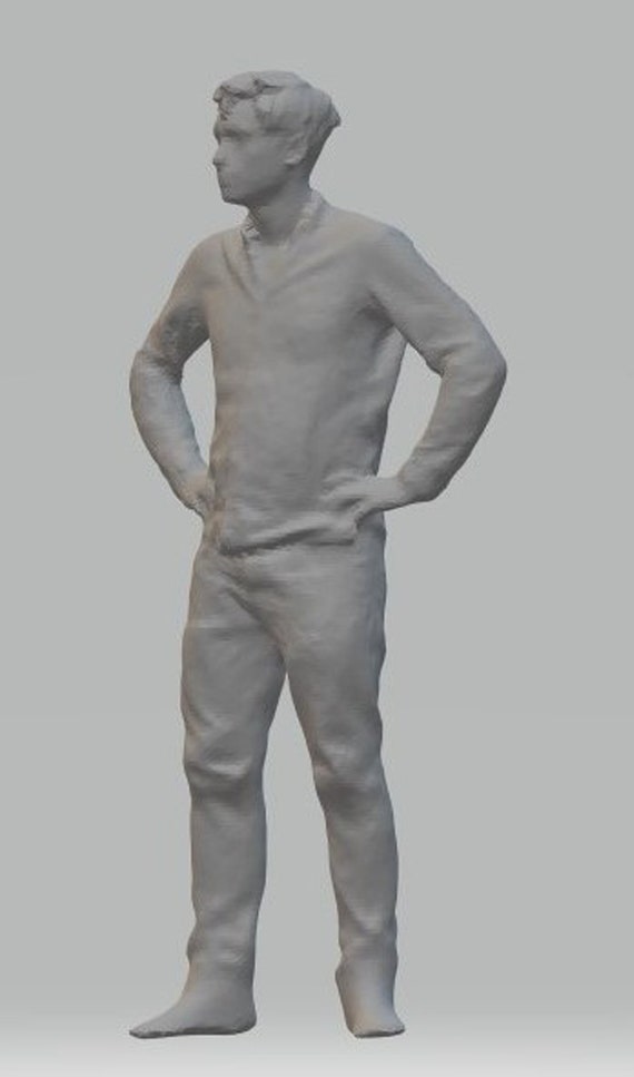 This is a Highly-detailed Figure of a Young Man Standing 70mm - Etsy