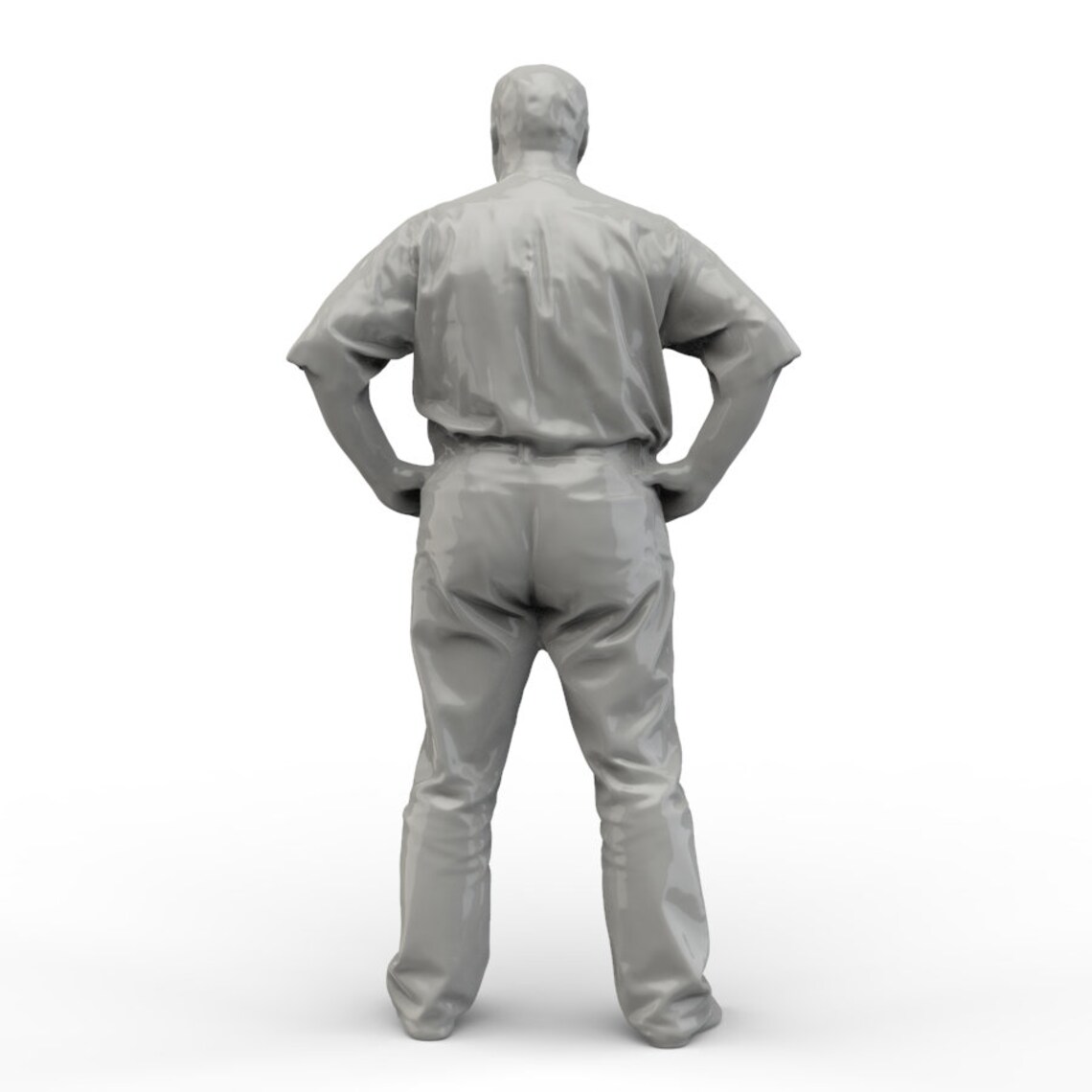 Architectural Model Figures 1:28 Scale Old Man Standing bald - Etsy