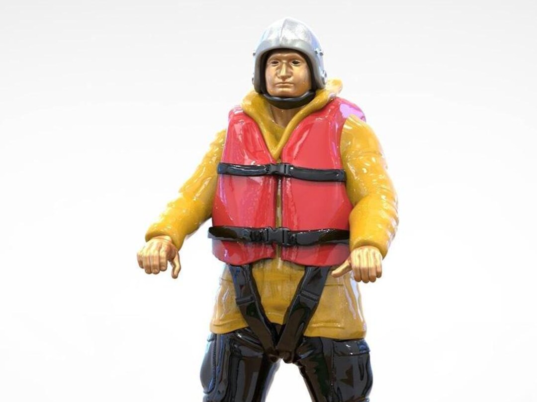 RNLI Boat Helmsman (25mm) 00 Gauge Scale 1:76 Model - Etsy