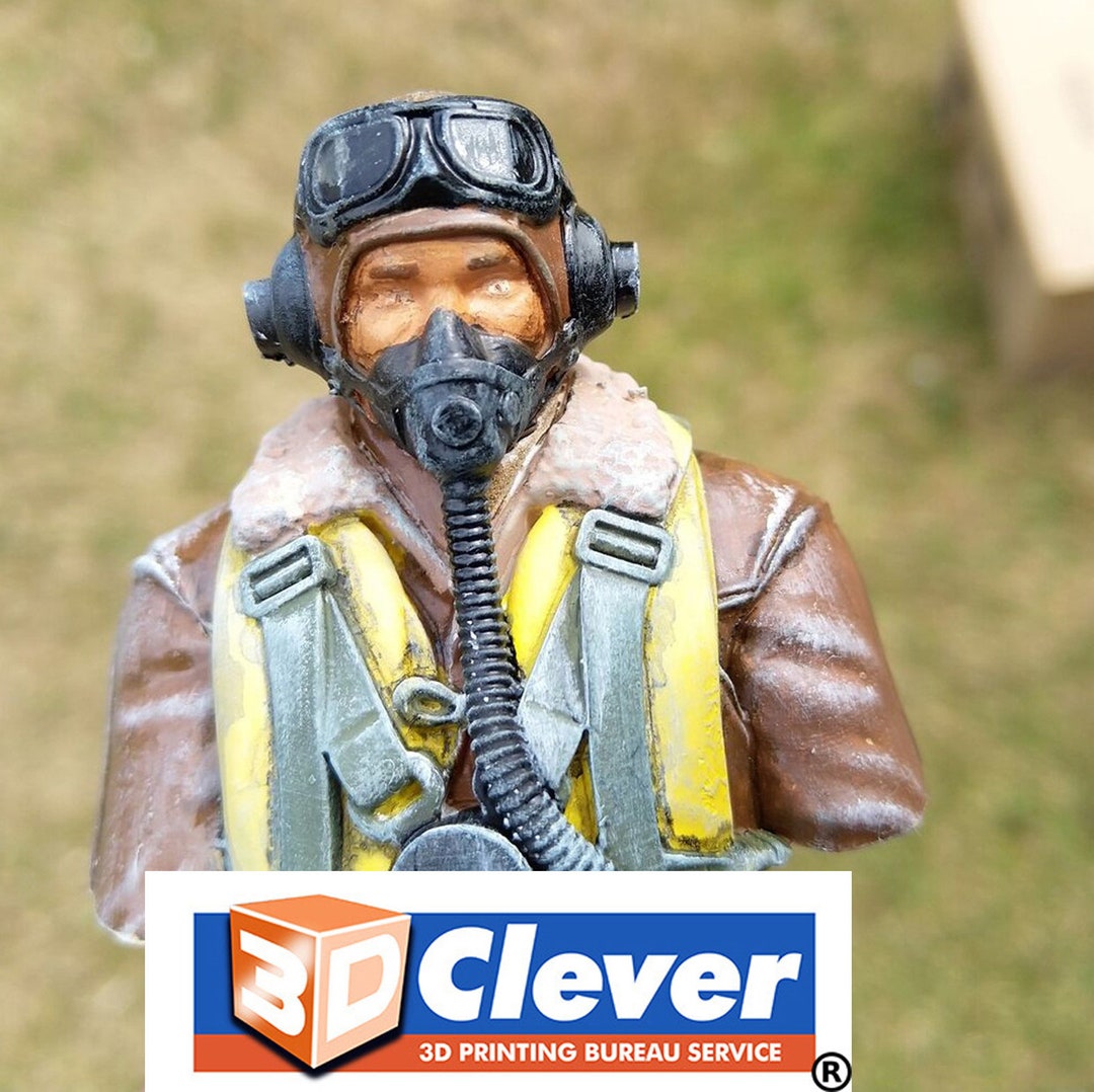 Highly-detailed Model Figure of a WW2 Spitfire Pilot Made by 3dclever ...