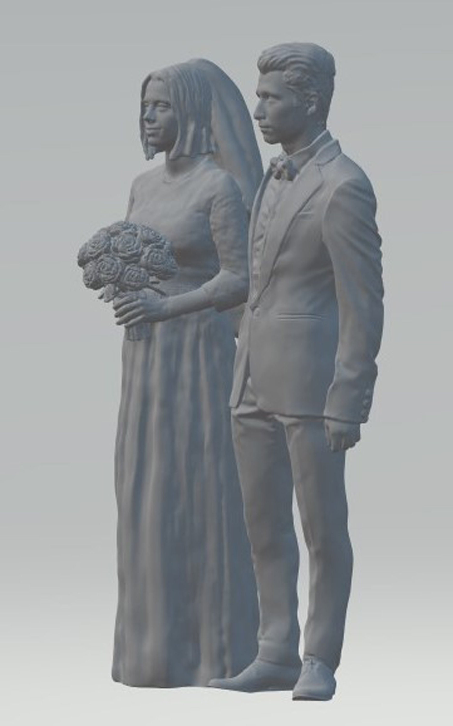 Highly-detailed Model Figure of Wedding Couple (70mm) G Gauge - Etsy