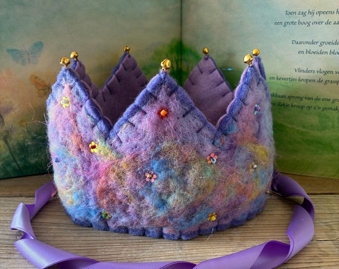 Waldorf Felt Birthday Crown Wool and Felt - Etsy
