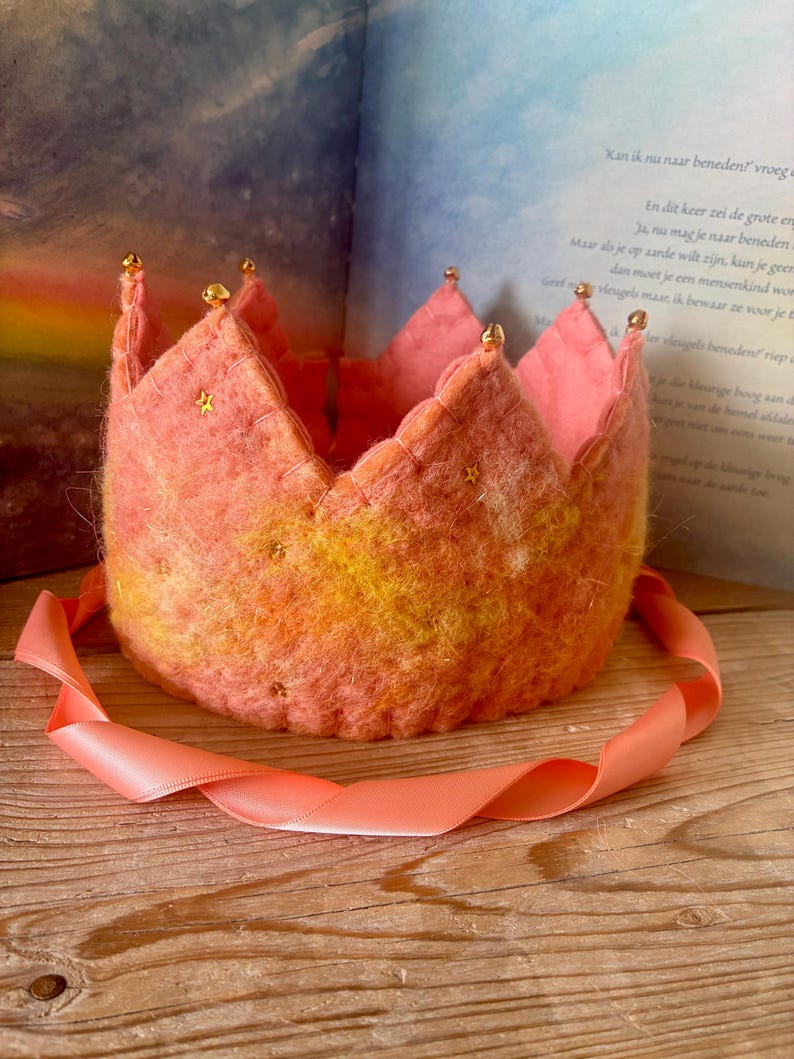 Waldorf Felt Birthday Crown Wool and Felt - Etsy