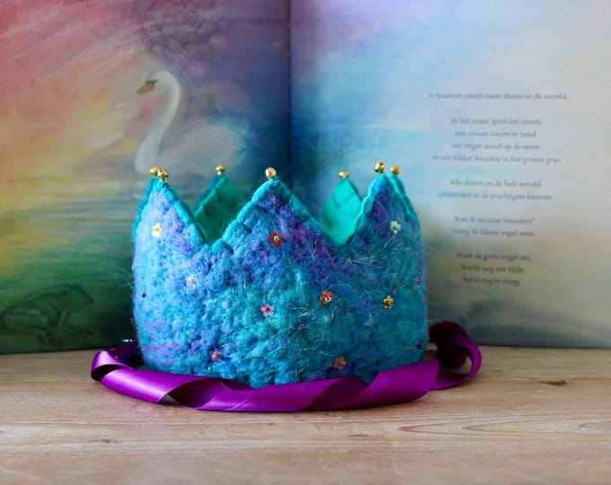 Waldorf Felt Birthday Crown Wool and Felt - Etsy