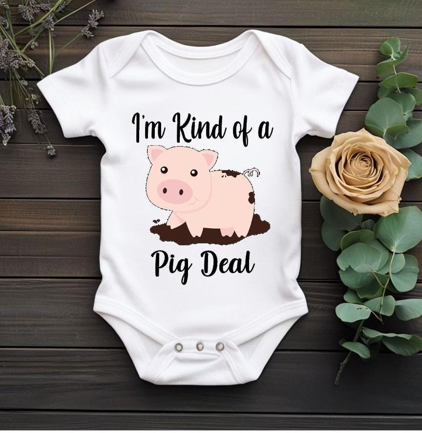 Im Kind of a Pig Deal, Cute Baby Onesies, Baby Shower Gift, Going Home ...