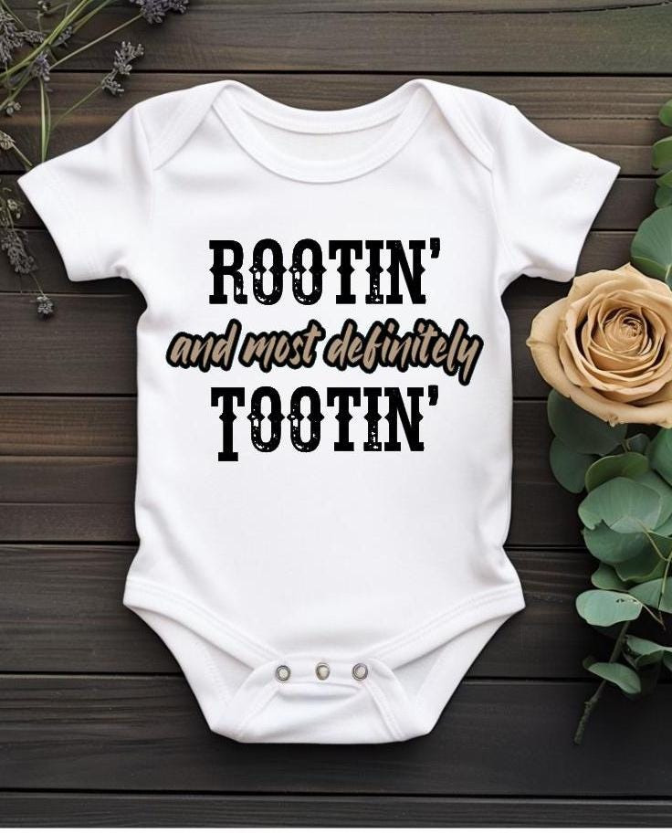 Rootin Tootin, Cute Baby Sayings, Baby Shower Gift, Cowboy Bodysuit ...