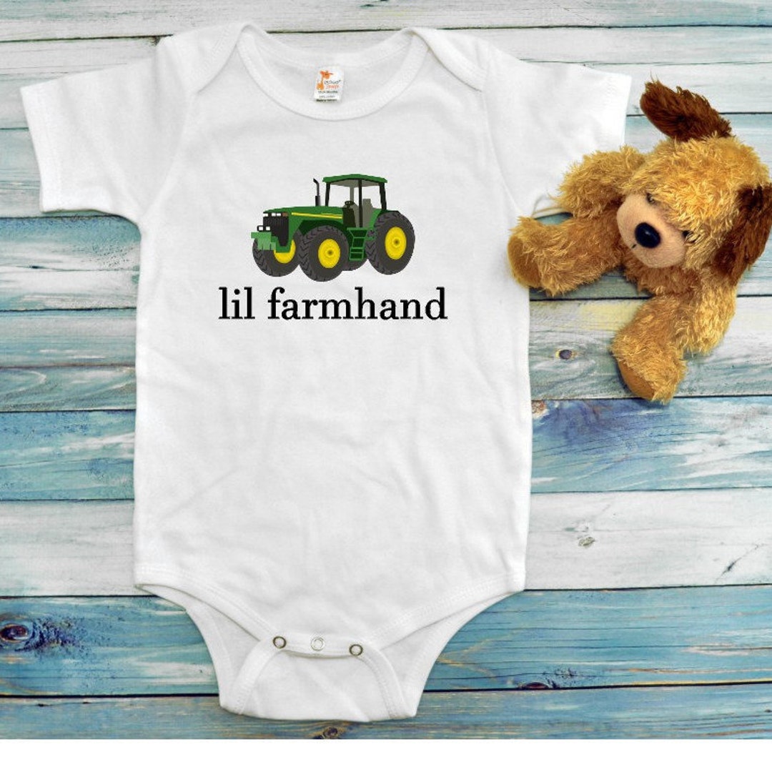 Lil Farmhand, Farmer Sayings, Green Tractor, Tractor Sayings, Cute ...