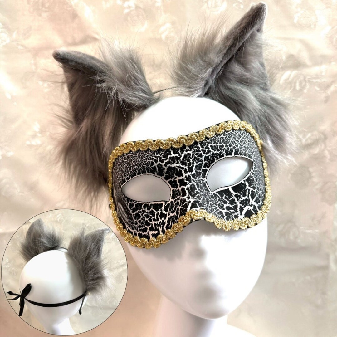 Grey Cat Ears,cat Ears,kitten Ears,halloween Costume,animal Fursuit ...