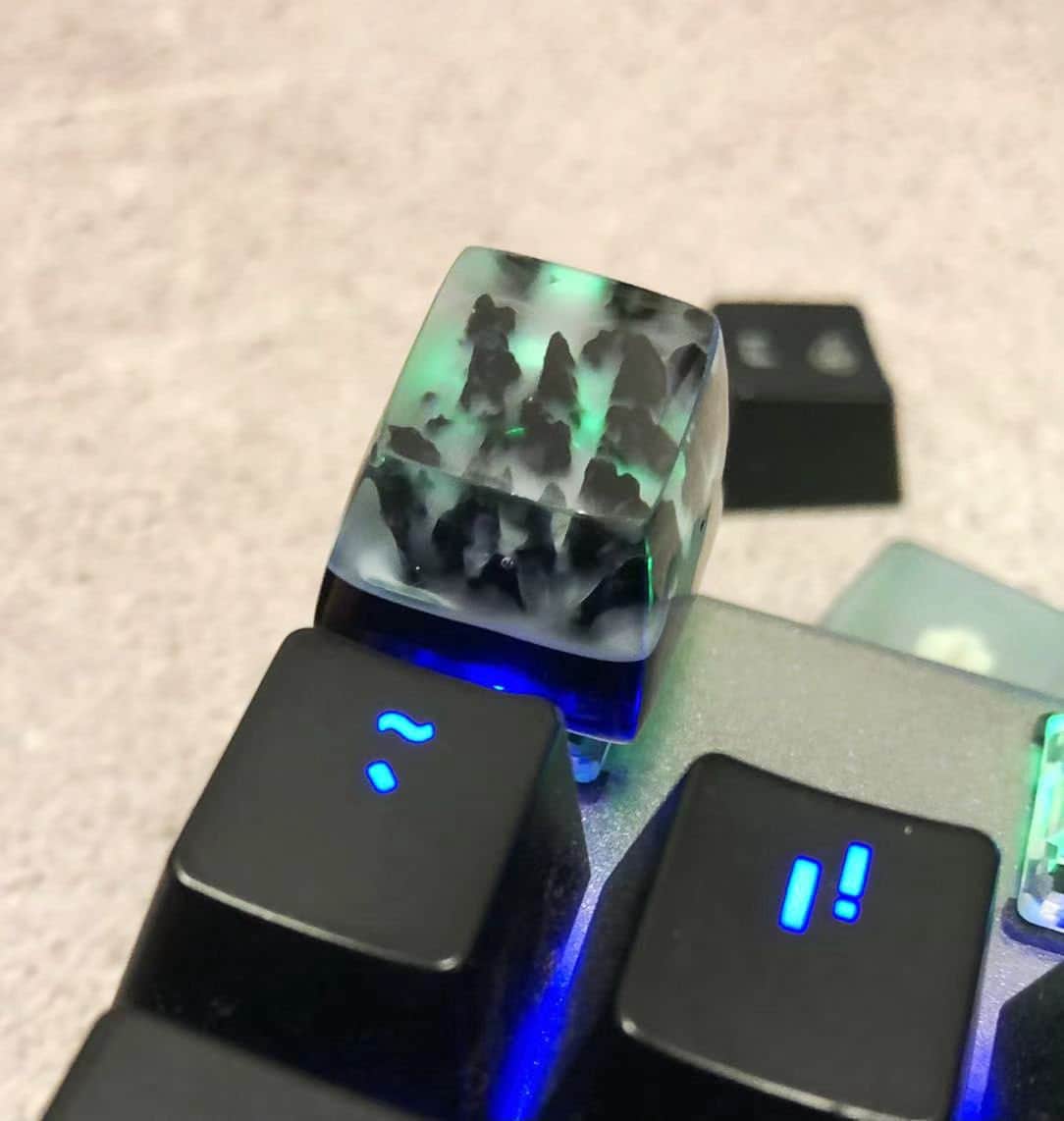 Handmade OEM R4 Cloud Mountain Keycap Artisan Keycaps for - Etsy