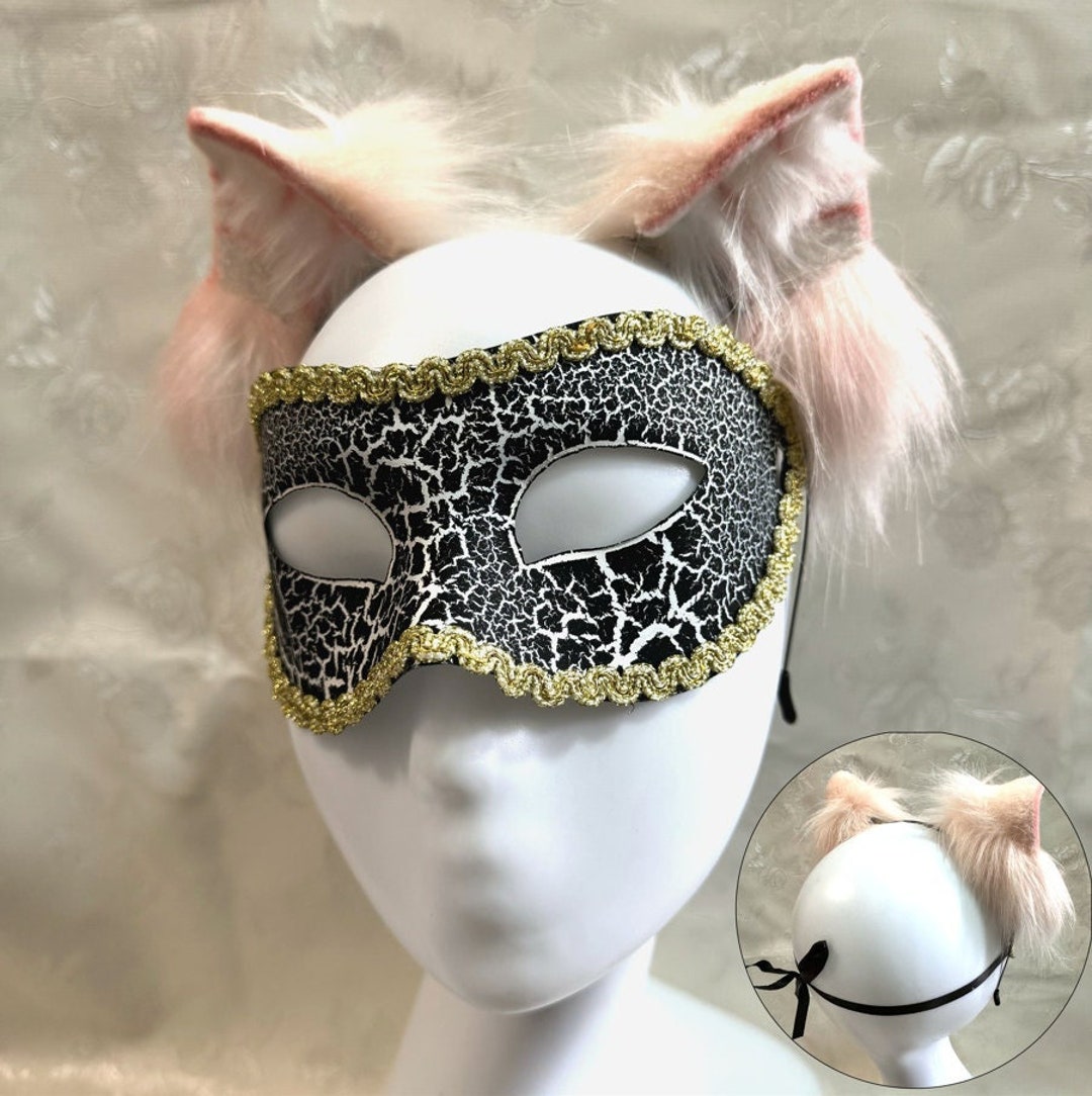 Pink Cat Ears,cat Ears,kitten Ears,halloween Costume,animal Fursuit ...