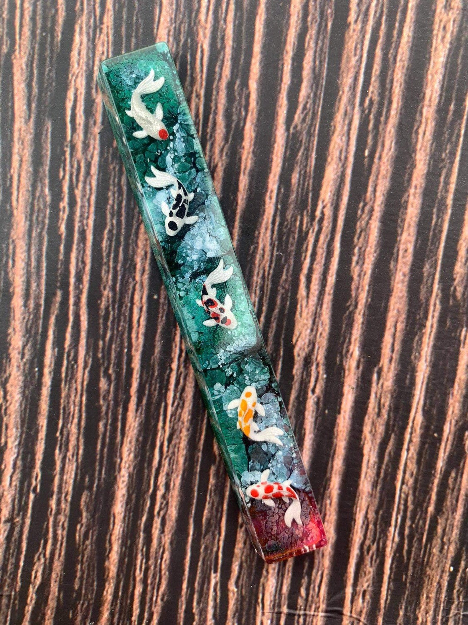 Koi Fish Spacebar Resin Keycap Handmade Japan Lucky Fish | Etsy