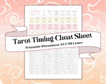 Tarot Timeframe Cheat Sheet When Will It Happen Timing - Etsy