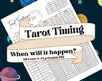 Tarot Timing Cheat Sheet - When Will It Happen? Time Frame Printable ...