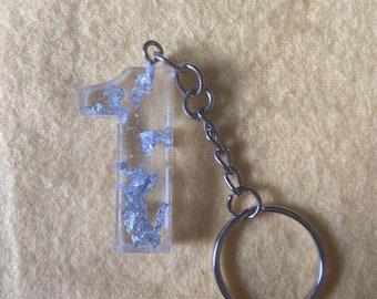 Number 1 Keychain - Etsy