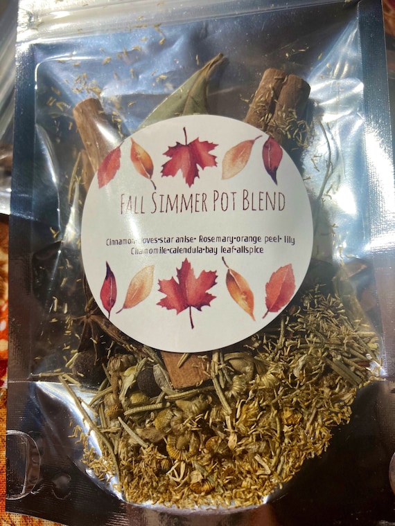 Fall Themed Simmer Pot Dried Herb Mix Ready to Use Simmer - Etsy