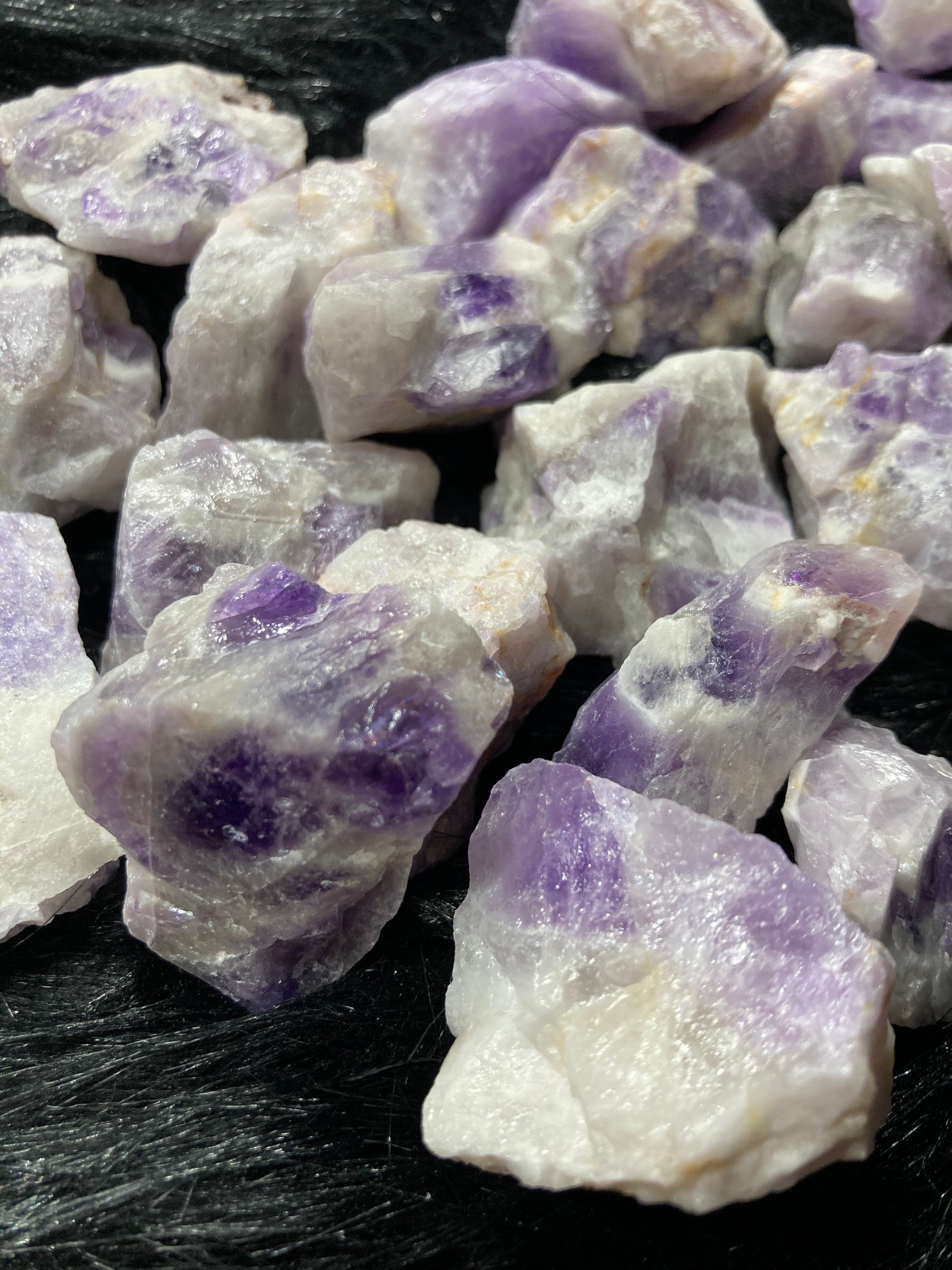 Chevron Amethyst Raw Crystal Dog Tooth Amethyst Crystal | Etsy