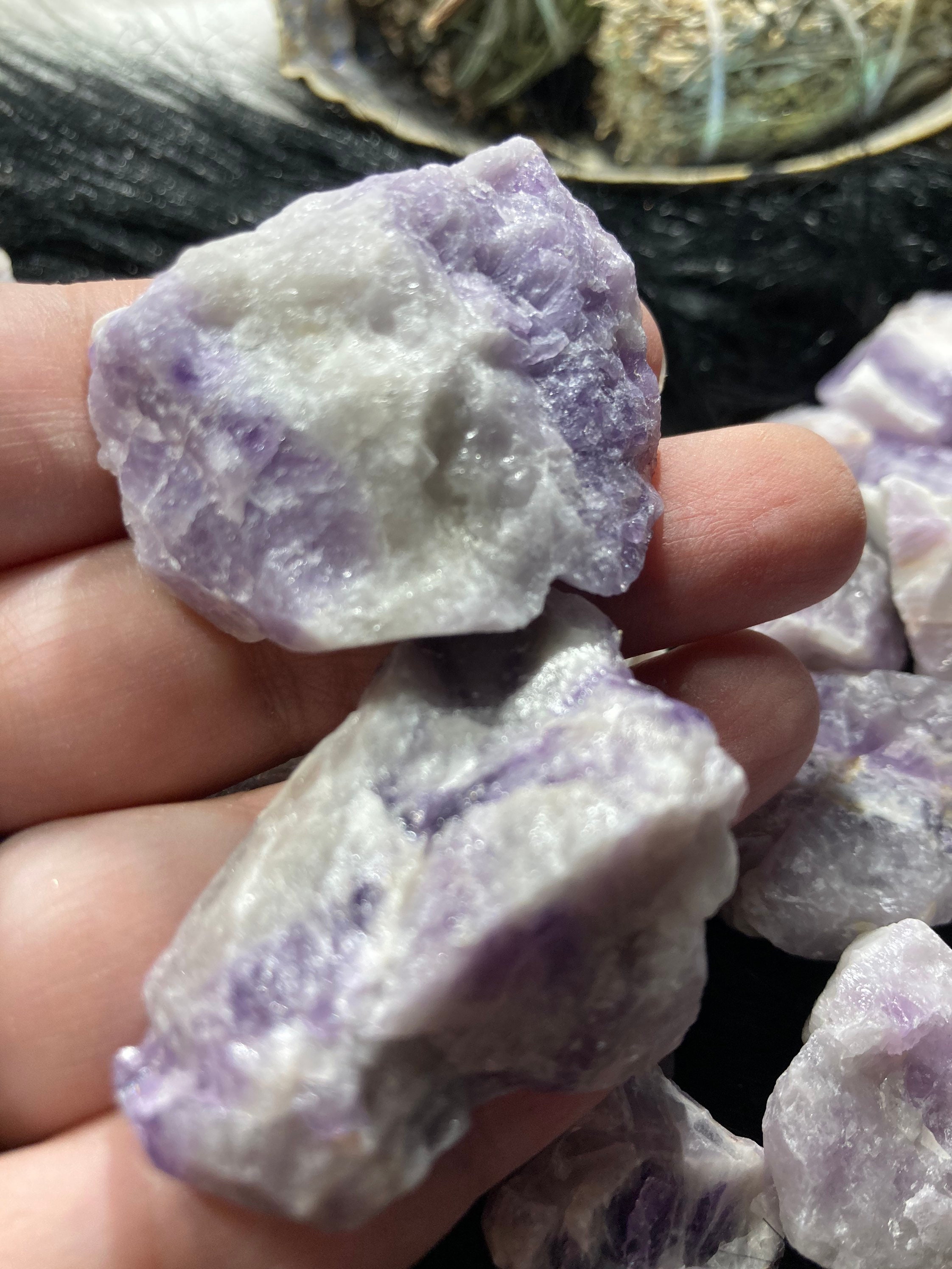 Chevron Amethyst Raw Crystal Dog Tooth Amethyst Crystal | Etsy