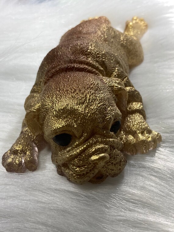 Handmade Pug Shelf Decor Puppy Pug Shelf decor Resin Pug | Etsy