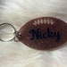 Custom Football Keychain Football Keychain With Name - Etsy