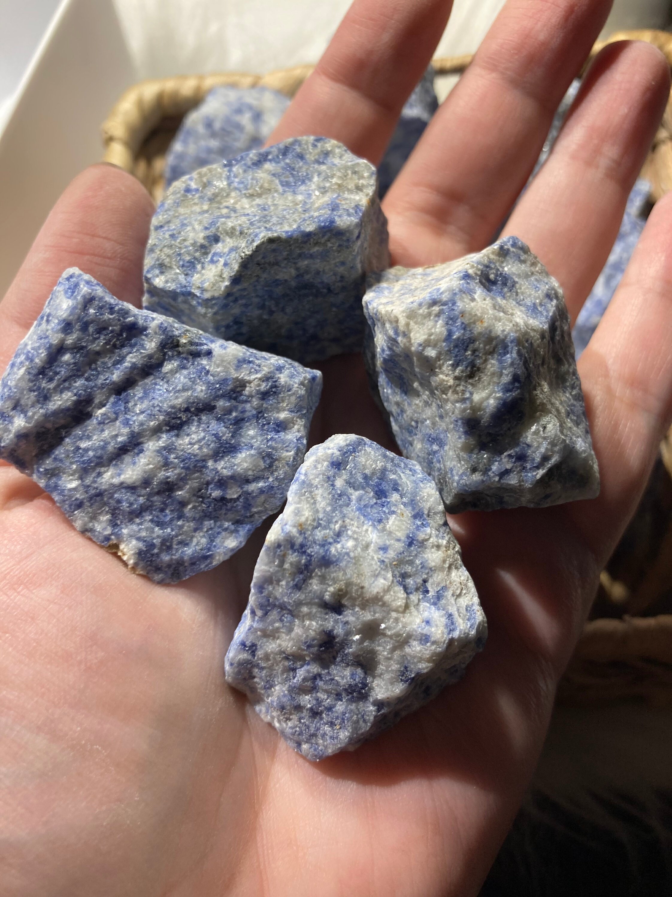 Raw Blue Spotted Jasper Raw Crystal Blue Spotted Jasper - Etsy