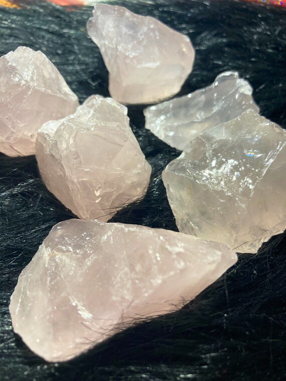Rose Quartz Raw Crystal Self Love Raw Crystal - Etsy