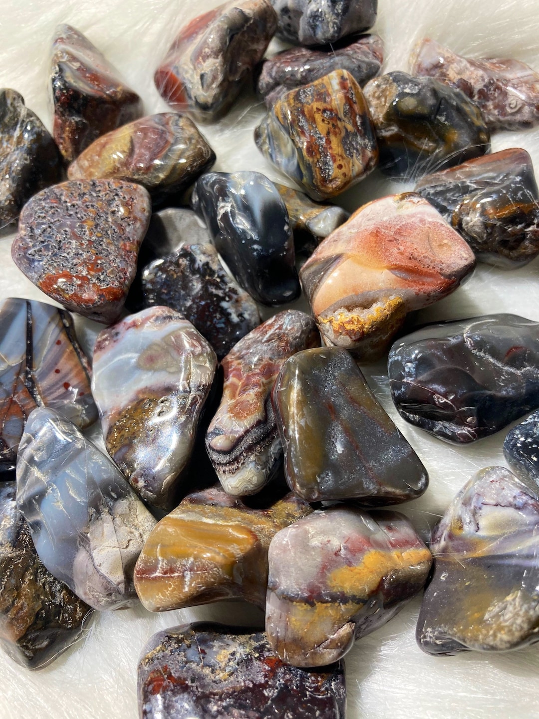 Sarape Jasper Tumble Stone: Banded Polished Crystal - Etsy