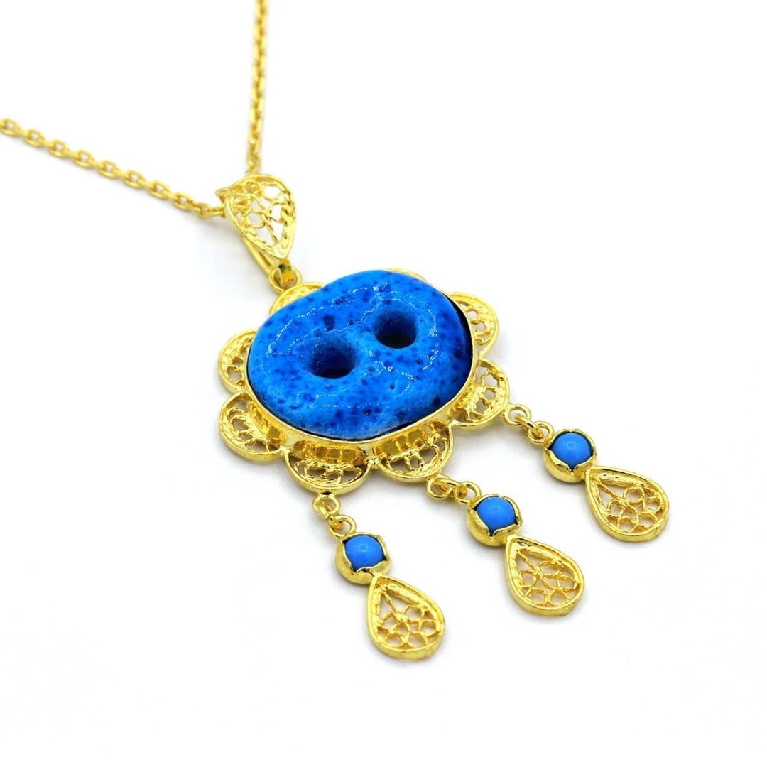 The Amulet Necklace Used by Reyyan in the Hercai Series, Syriac Evil ...