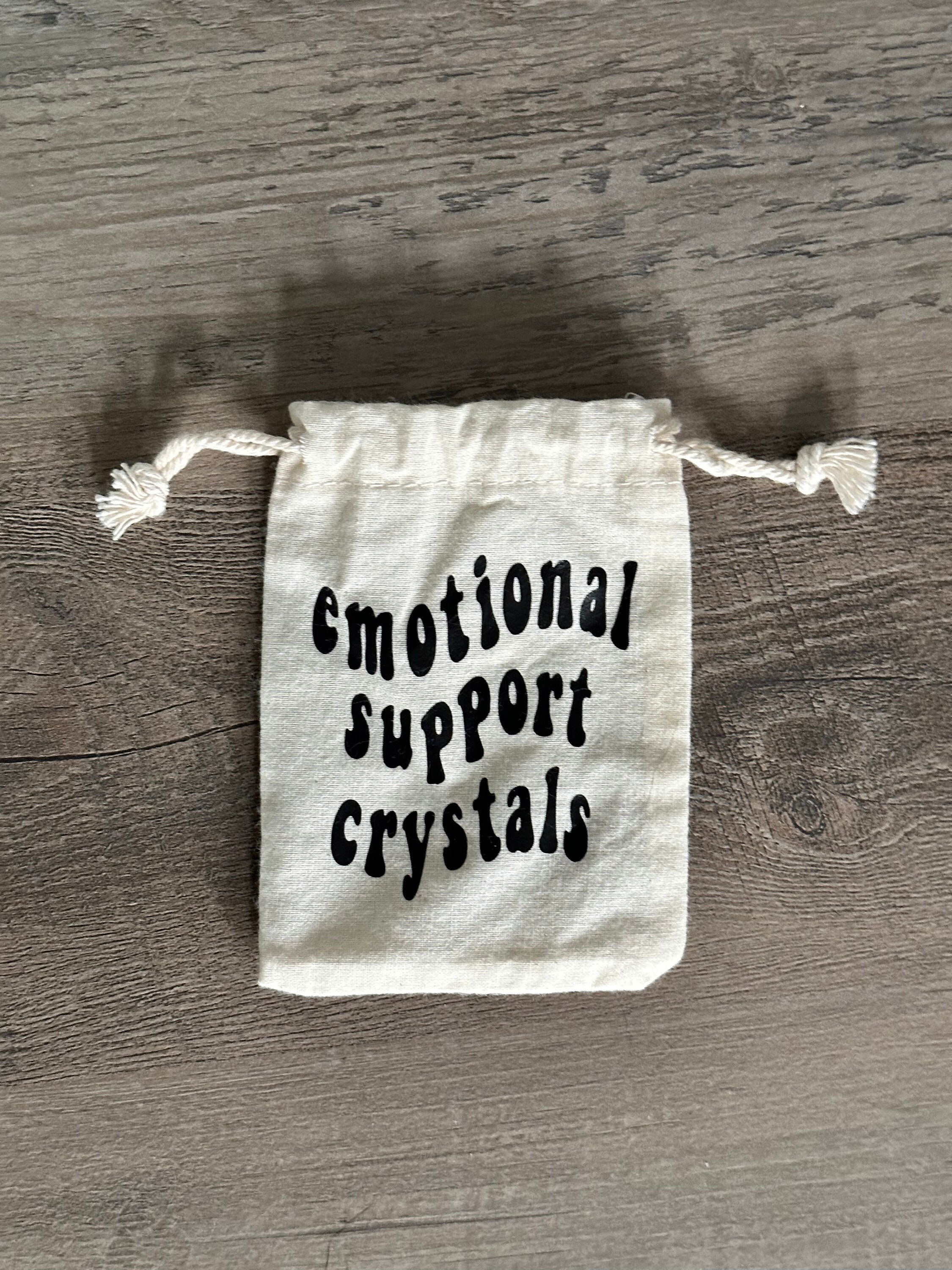 Emotional Support Crystal Bag - Etsy