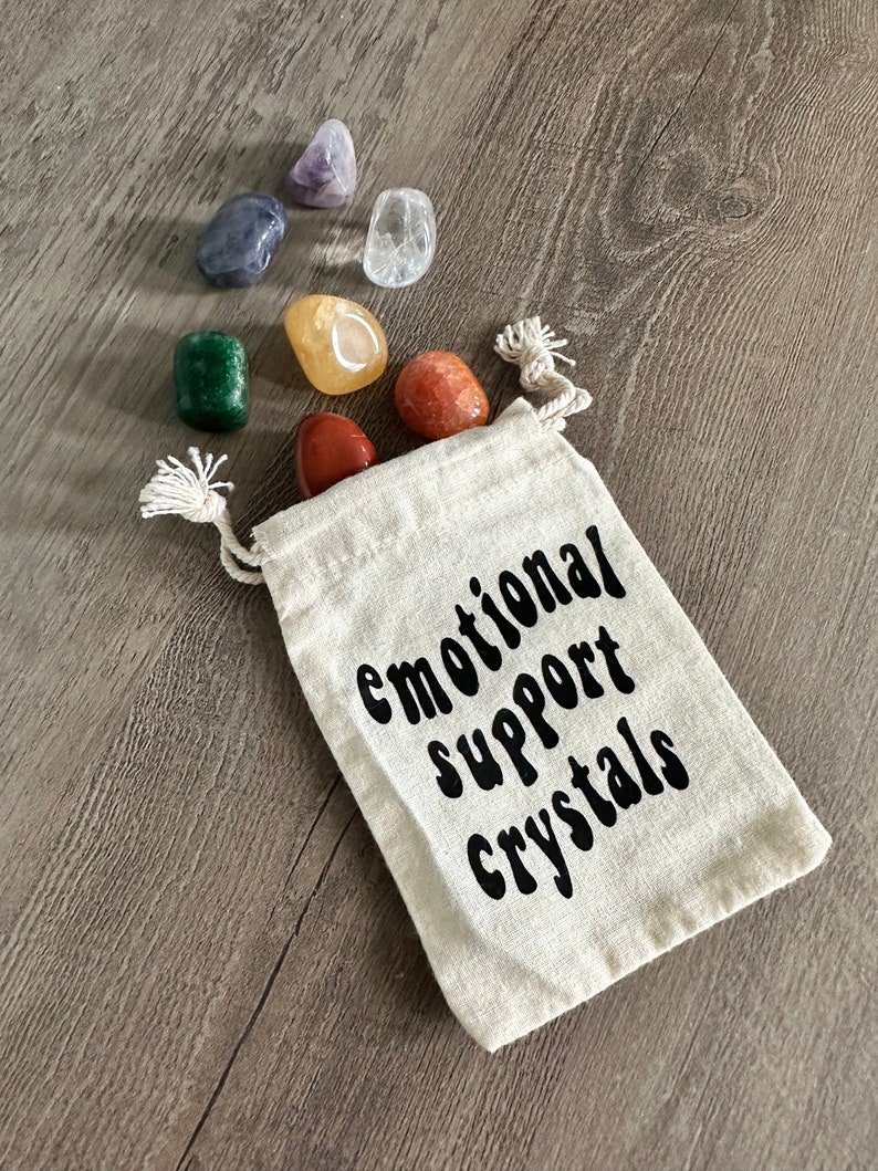 Emotional Support Crystal Bag - Etsy