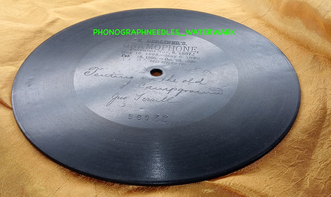 1898 Disc 960ZZ by Emile BERLINER Phonograph Record 7 Inch - Etsy